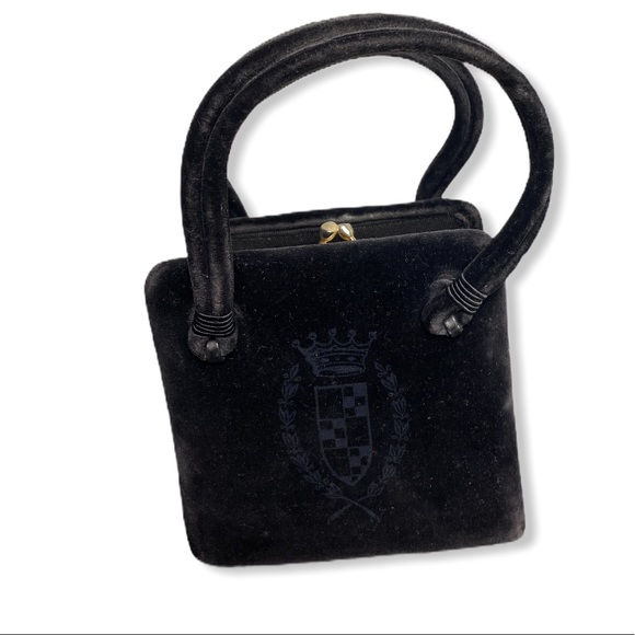 Vintage | Bags | Vintage Velvet Tiny Clutch Handbag Purse Victorian ...